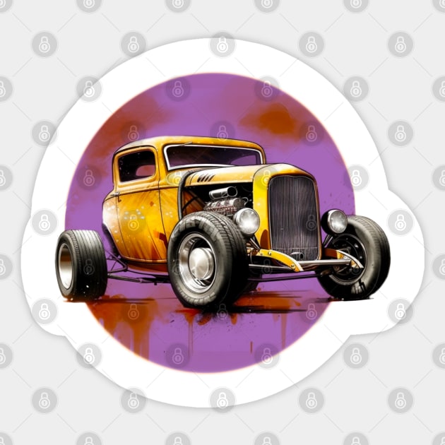 Hot Rod - Classic Car - Sticker | TeePublic