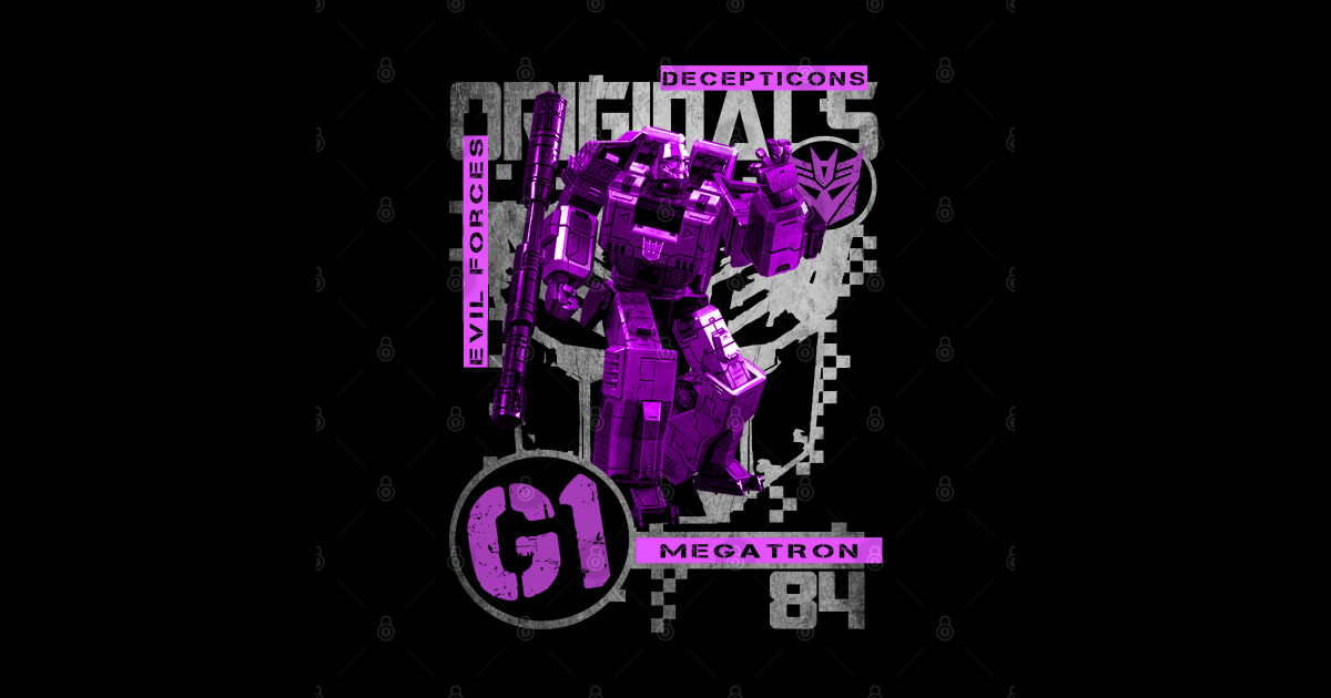 G1 Originals - Megatron - Transformers - Sticker | TeePublic