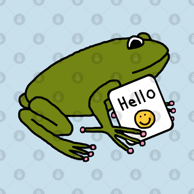 Tree Frog Says Hello - Hello - Mug | TeePublic