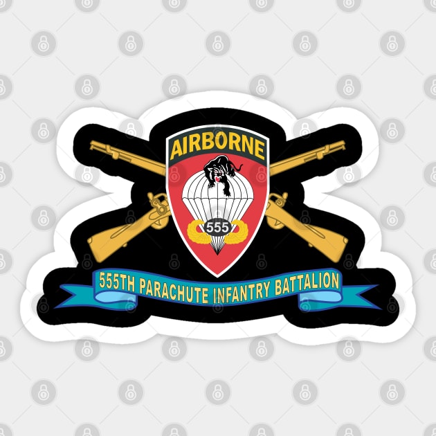 555th Parachute Infantry Battalion - SSI w Br - Ribbon X 300 - 555th ...