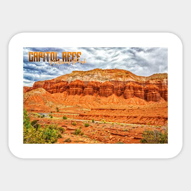 Capitol Reef National Park - Capitol Reef National Park - Sticker ...