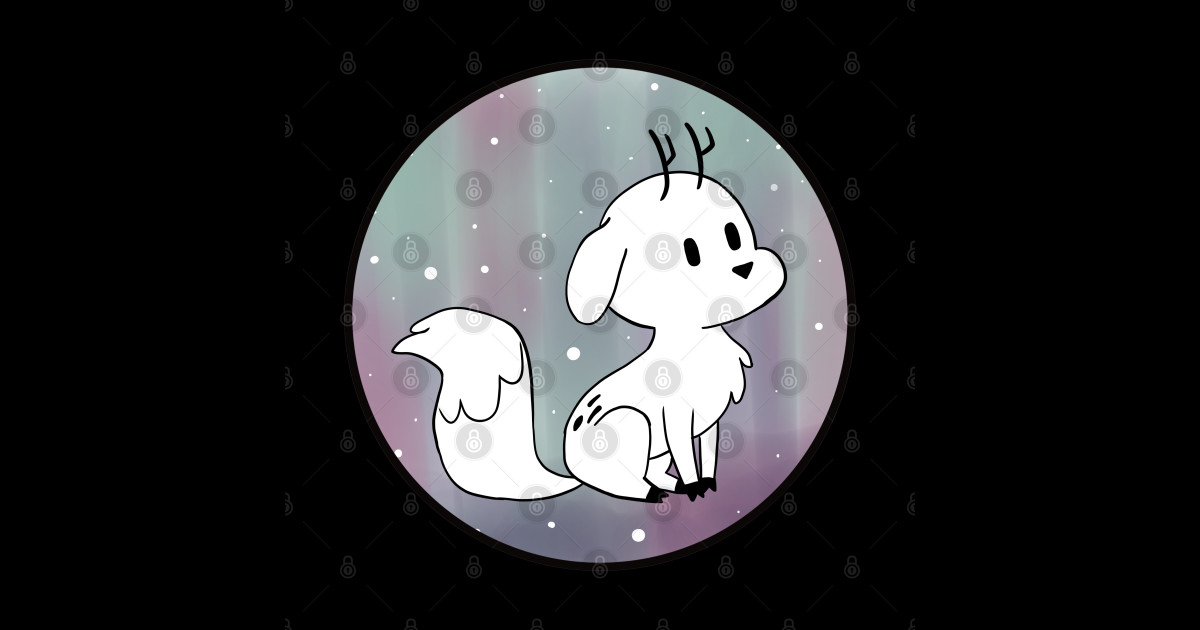 Twig the Deerfox Side, Deer fox from Hilda - Hilda And Twig - Sticker ...