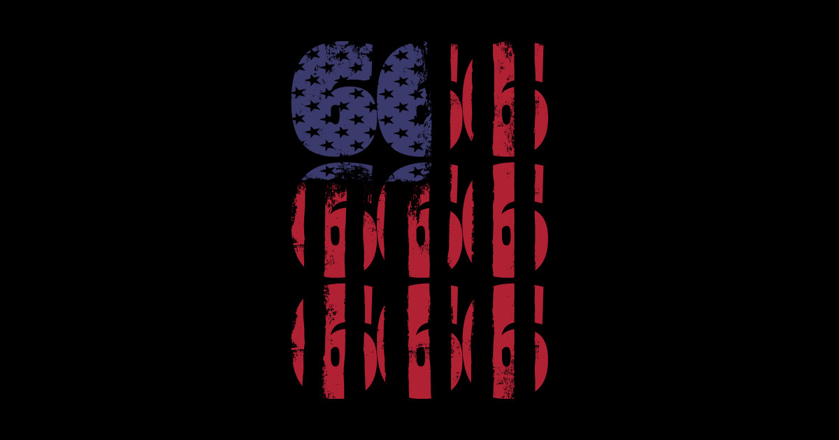 666 Satanic American Flag - Satanic - T-Shirt | TeePublic