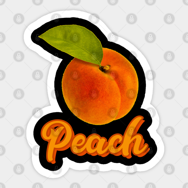 Peach - Peach - Sticker | TeePublic