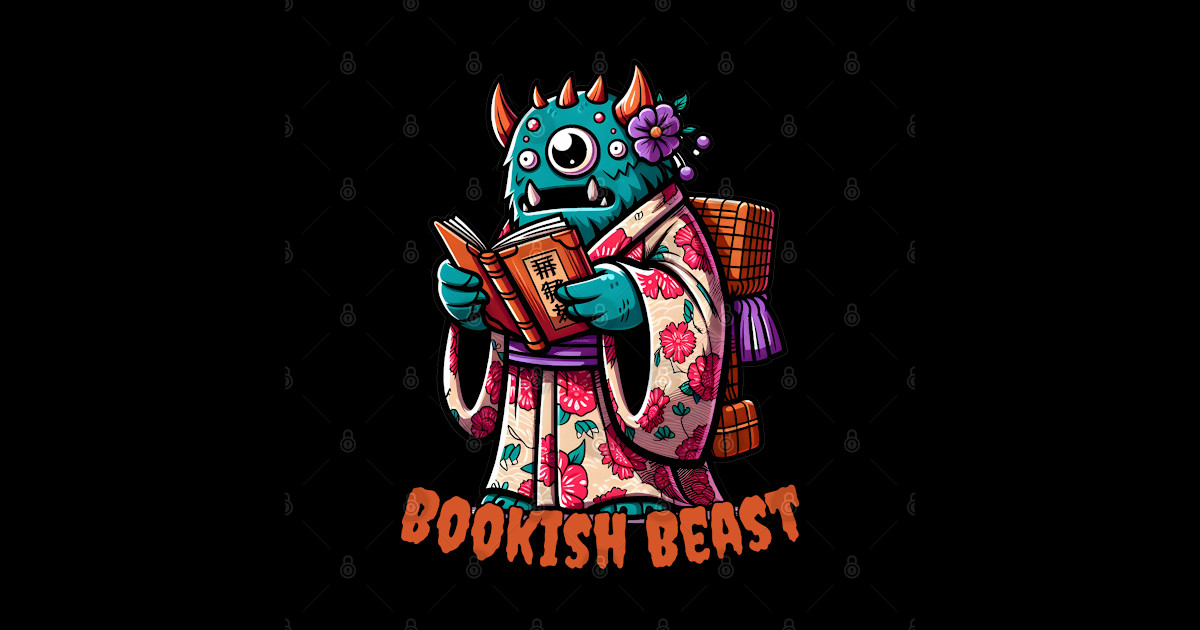 Reading beast - Reading - Sticker | TeePublic