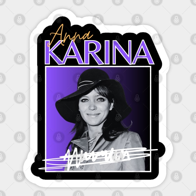 Anna karina///original retro - Classic Tv - Sticker | TeePublic