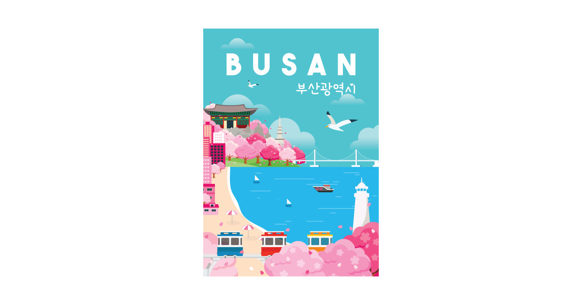 Busan Korea - Busan - T-Shirt | TeePublic