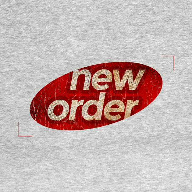 New Order - simple red elips vintage - New Order - T-Shirt | TeePublic