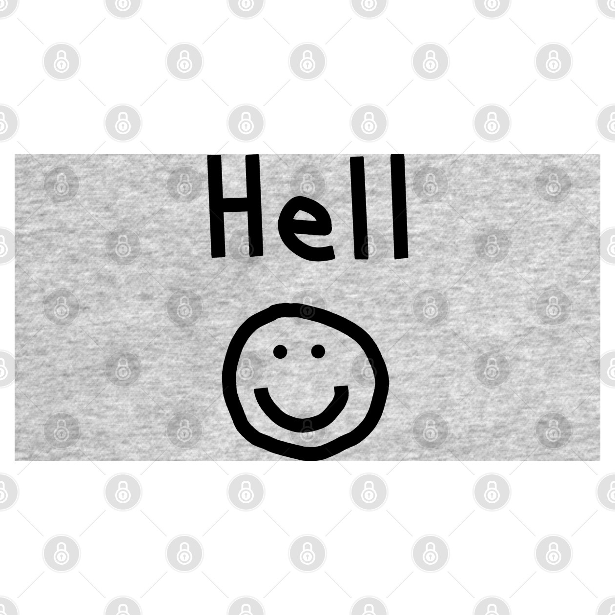 Halloween Hell Horror Greeting Hello and Smiley Face - Horror - T-Shirt ...
