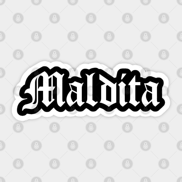 Maldita Filipino Word - Maldita - Sticker | TeePublic