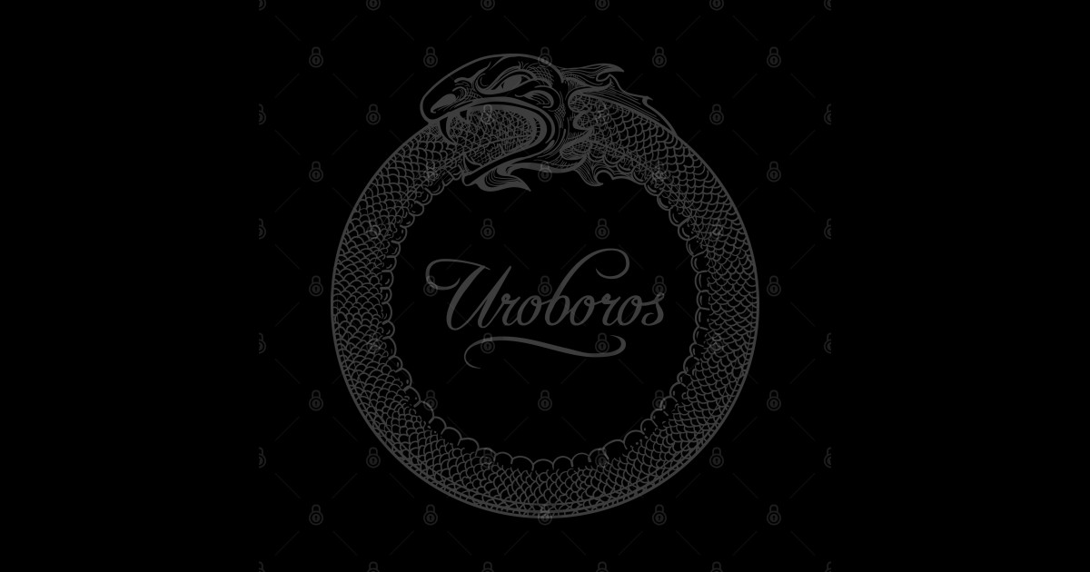 Uroboros Engraving Emblem - Uroboros Vector Emblem Eating Mythology ...