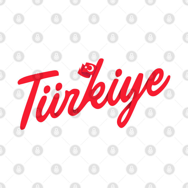 Turkiye (with flag) - Turkiye - T-Shirt sold by Jenna Arts | SKU ...