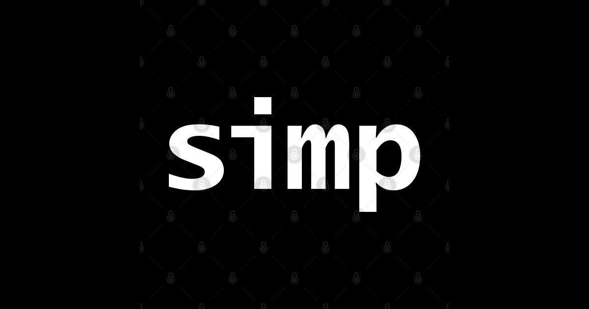 Simp Gen Z Slang - Gen Z - Posters and Art Prints | TeePublic