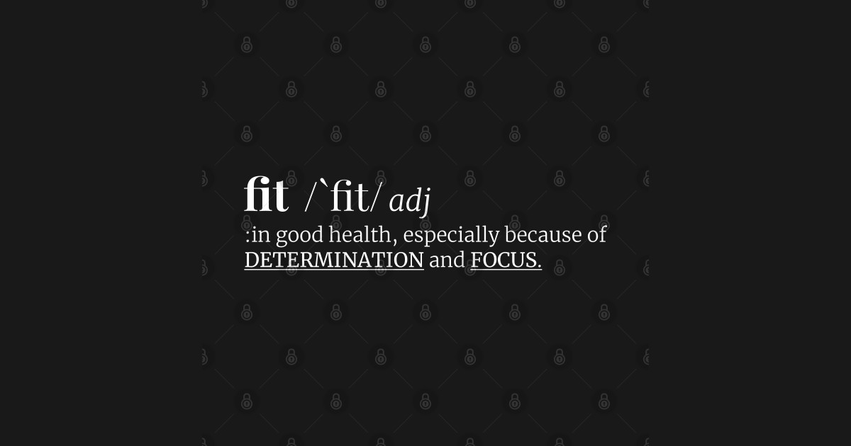 fit definition | Minimal Text Aesthetic Streetwear Unisex Design for ...