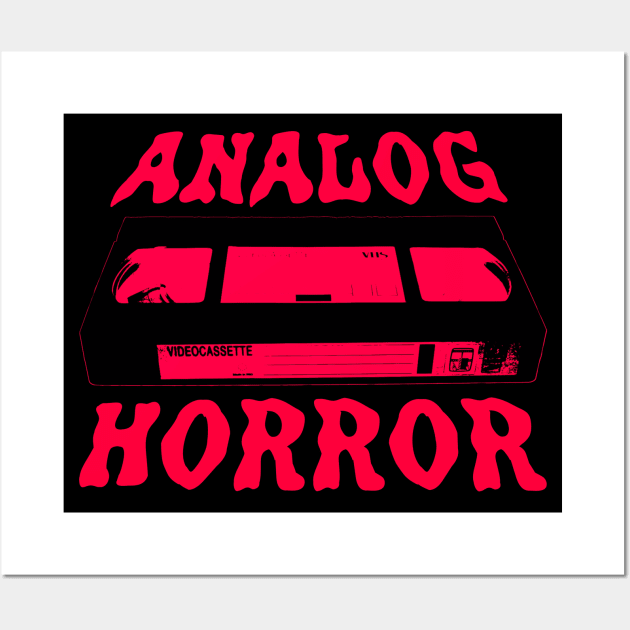 Analog Horror Red VHS Tape Retro 80's 90's Nostalgia - Vhs - Posters ...