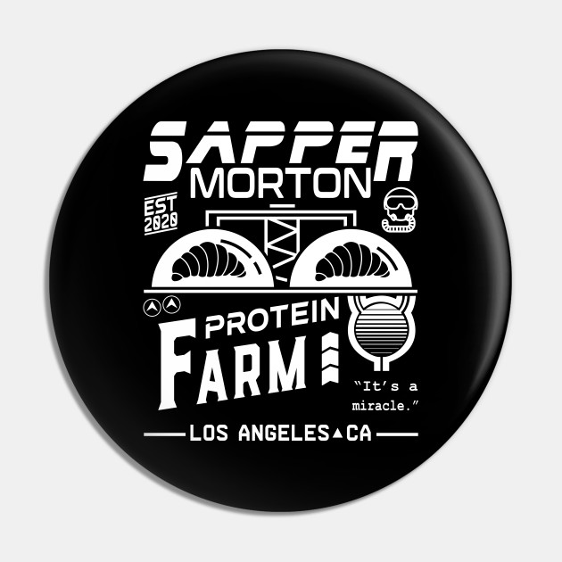 Sapper Morton Protein Farm - Blade Runner - Pin | TeePublic