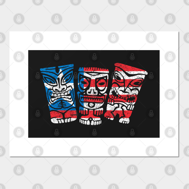 Tiki Flag - Tiki - Posters and Art Prints | TeePublic