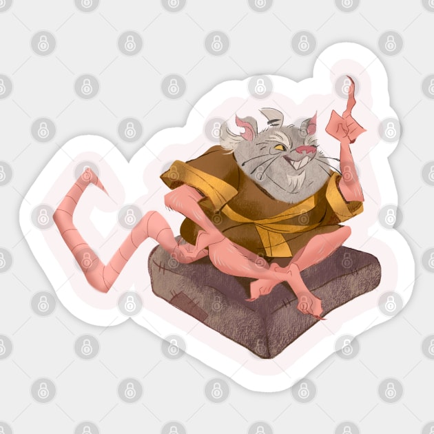 Splinter from ROTTMNT - Teenage Mutant Ninja Turtes - Sticker | TeePublic