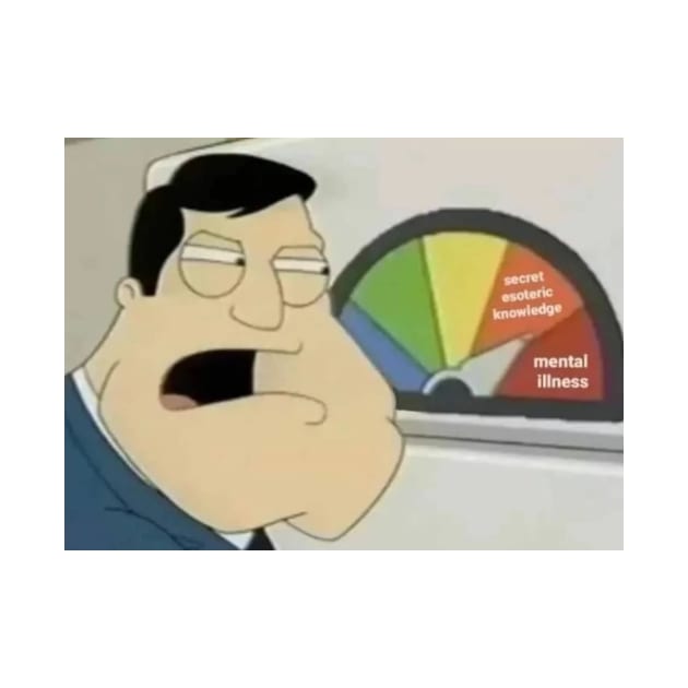 Esoteric Knowledge vs. Mental Illness Meme – Funny Conspiracy Design ...
