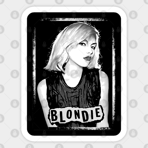 Vintage Blondie Band Fan Art Design - Vintage - Sticker | TeePublic