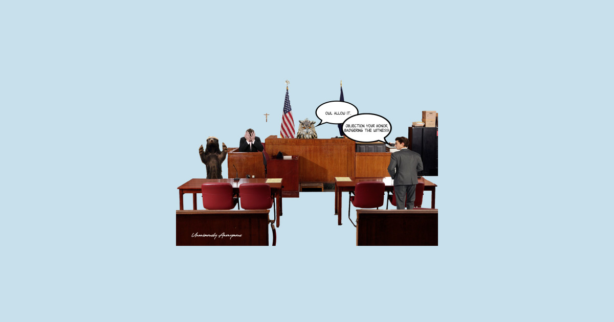 Badgering The Witness - Comedy - T-Shirt | TeePublic