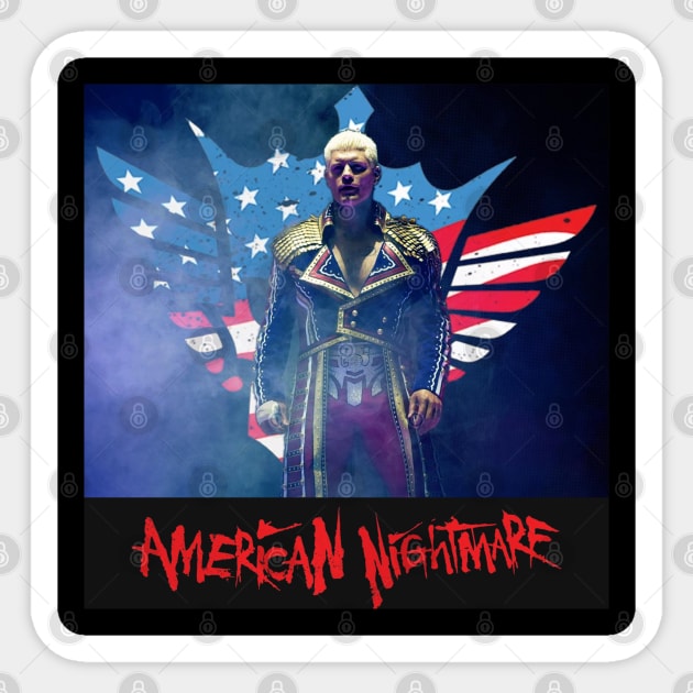 Cody Rhodes The American Nightmare - Cody Rhodes - Sticker | TeePublic
