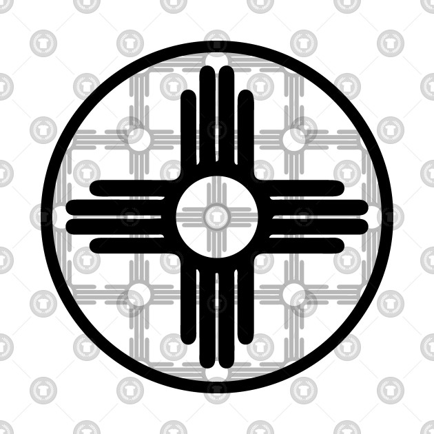 Zia Symbol Pattern - New Mexico Flag - New Mexico - Kids T-Shirt ...