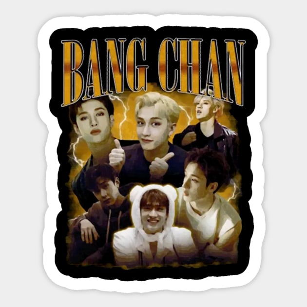 Bang Chan Bootleg Vintage - Bang Chan - Sticker | TeePublic