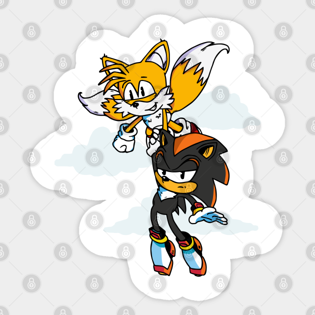 Tails and Shadow Sonic - Sonic And Tails - Sticker | TeePublic