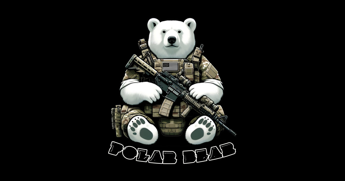 Tactical Polar Bear - Polar Bear - Sticker | TeePublic