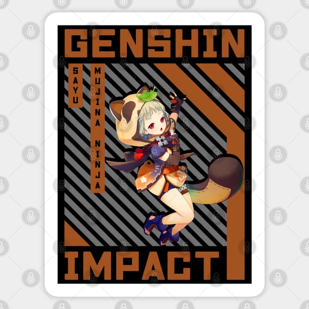 Sayu | Genshin Impact - Genshin Impact - Sticker | TeePublic