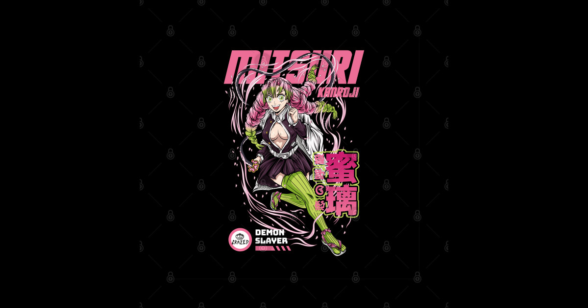 Mitsuri Kanroji – Love Hashira - Demon Slayer - Sticker | TeePublic