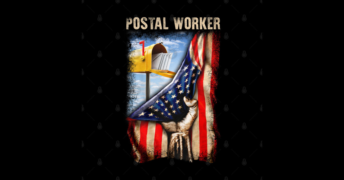 Postal Worker Flag - Postal Worker Flag - Sticker | TeePublic