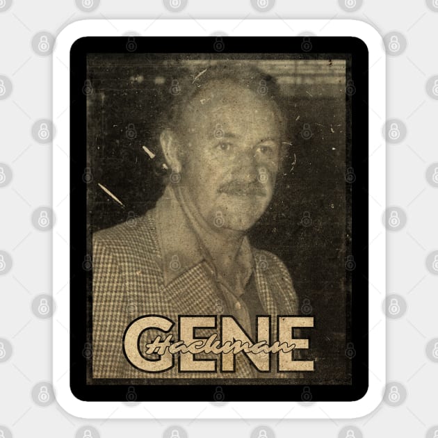 Gene Hackman / Classic Style - Gene Hackman - Sticker | TeePublic