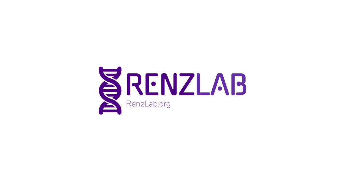 Renz Lab Logo Simple with Website - Renz Lab - T-Shirt | TeePublic