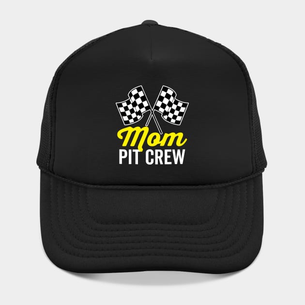 Mom Pit Crew for Racing Party Costume - Pit Crew Racing - Hat | TeePublic
