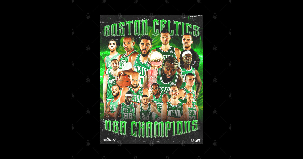 Celtics 2024 Champions - Celtics - Sticker | TeePublic