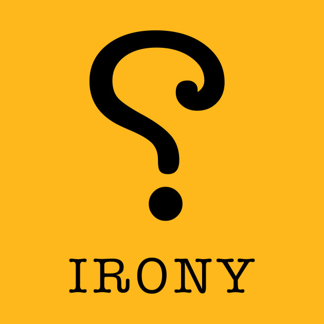 Irony Symbol - Irony - T-Shirt | TeePublic