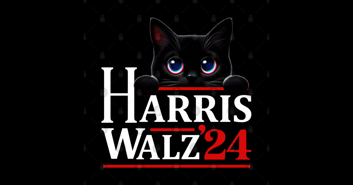Harris Walz Cat Lady - Harris tim walz - Harris Walz Copy Cat - Magnet ...
