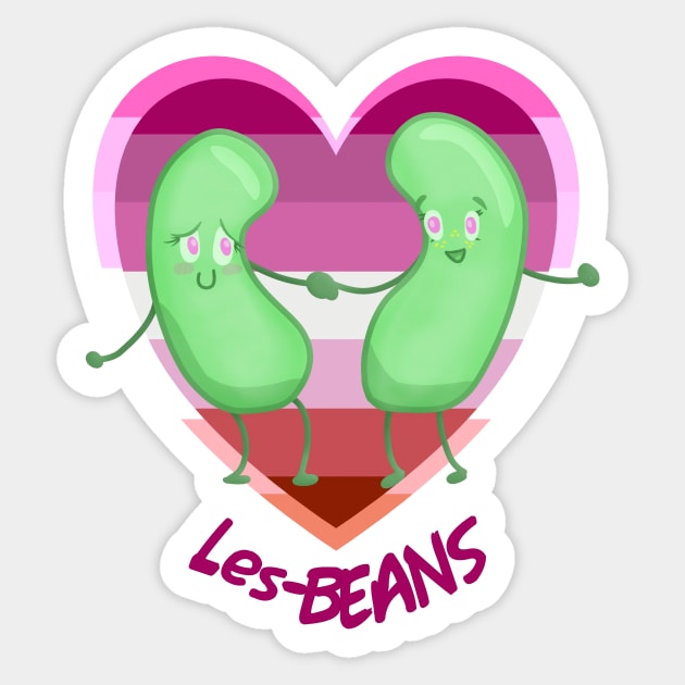 Les-BEANS - Lesbian - Sticker | TeePublic