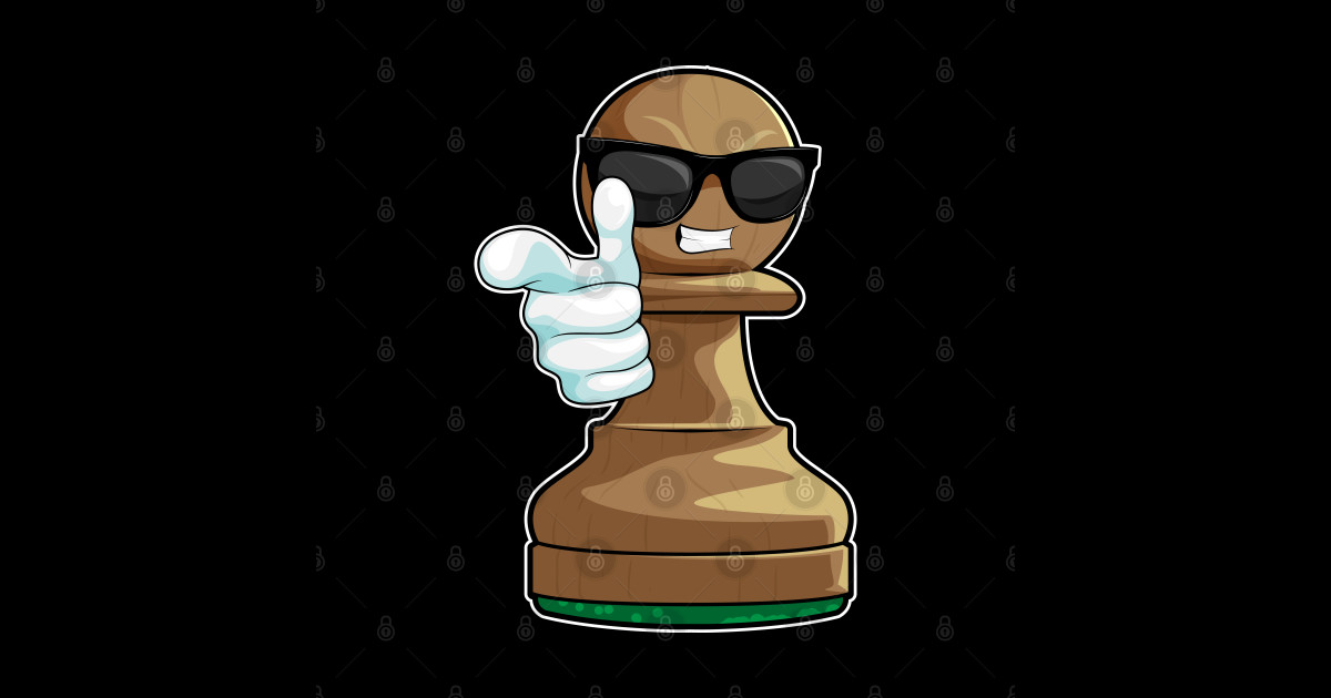 Chess piece Pawn Chess - Chess Player - Sticker | TeePublic