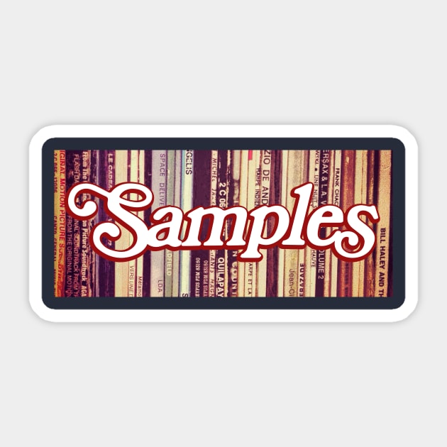 SAMPLES - Vinyl Records - Sticker | TeePublic