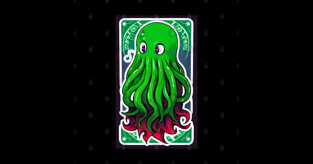 cute cthulhu - Funny Cthulhu - Sticker | TeePublic