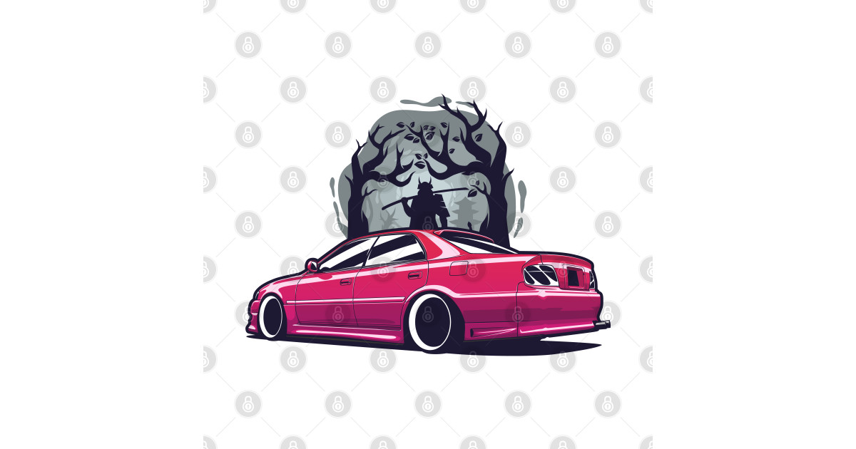 Pink Chaser X100 JDM samurai warrior - Chaser - T-Shirt | TeePublic
