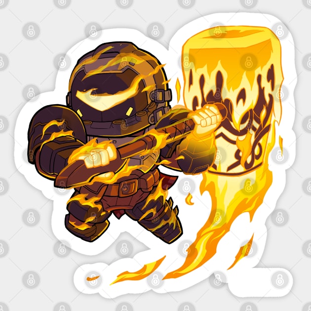 D2 BURNING MAUL - Destiny2forsaken - Sticker | TeePublic