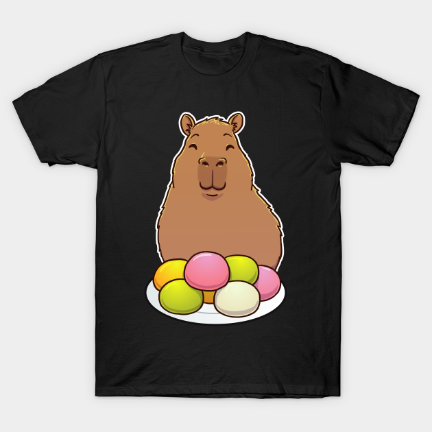Capybara Mochi - Capybara Art - T-Shirt | TeePublic