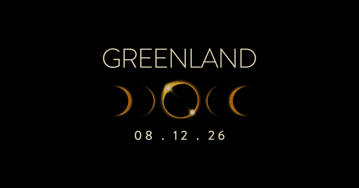 Greenland Solar Eclipse 2026 12 August 2026 Totality Island - Solar ...