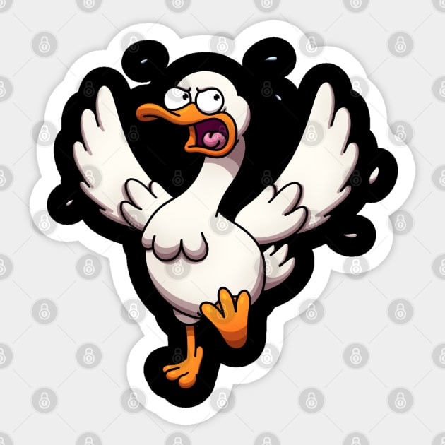 Scared Goose - Scared Goose - Sticker | TeePublic
