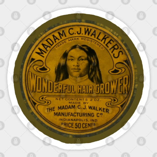 Madam C.J. Walker - Madam Cj Walker - Sticker | TeePublic