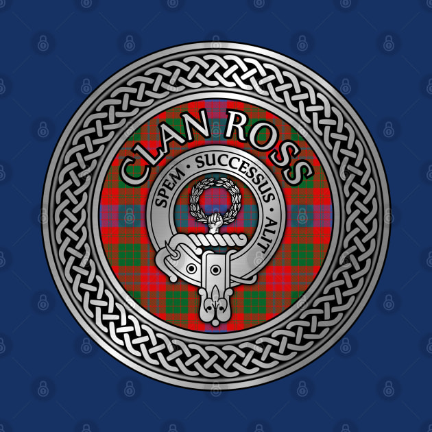 Clan Ross Crest And Tartan Knot Ross Pin Teepublic
